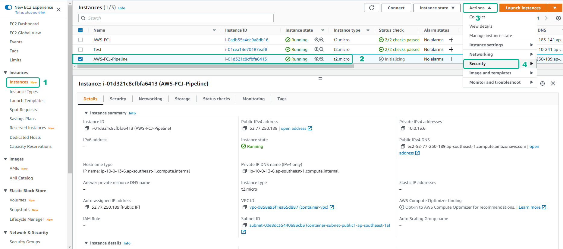 Gán role :: TRIỂN KHAI ỨNG DỤNG LÊN EC2 VỚI AWS CODEPIPELINE
